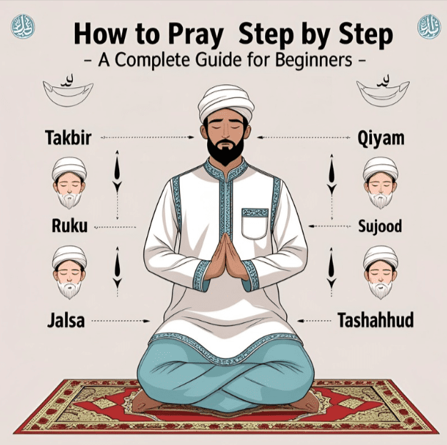 How to Pray Salah Step by Step – A Simple Guide for Beginners