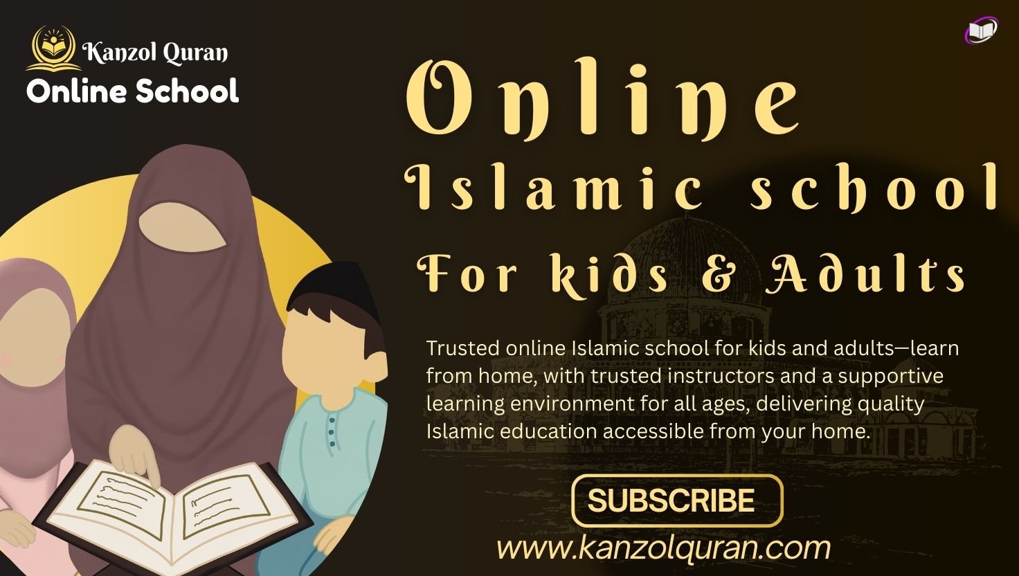 Trusted Online Islamic School for Kids, Adults & Sisters
